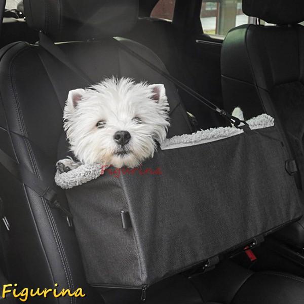 【発売日：2024年08月02日】【しっかりと固定される】ベルトで車のシートに固定できます。取り付け方が簡単！短時間でしっかりと装着でき、ベッドがズレてしまう心配をせずにドライブできます。【マルチパーパスコンソールドッグカーシート】子犬との...