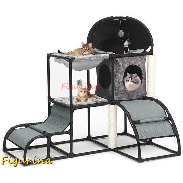 【発売日：2024年07月01日】【優れた素材】爪とぎポールは天然のサイザル麻を使用し、爪とぎに耐えます。安全安心で、埃が出やすくなくて嫌な臭いはしません。柔らかい生地のベルベット素材で、肌触りも優しくて、猫ちゃんに安心に空間を作り出します...