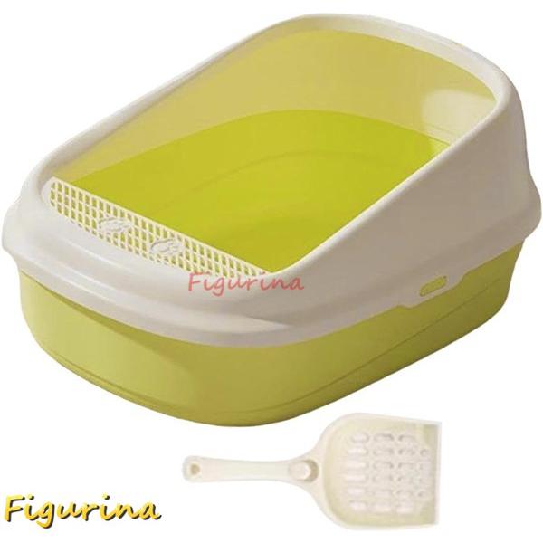 【発売日：2025年02月12日】【実用的】:猫用トイレの半密閉型デザインは、底部に十分な通気性を提供し、猫の友達にとって理想的な学習環境になります【オープンデザイン】:このペット用トイレは、ステップボード付きのオープンデザインが特徴で、猫...