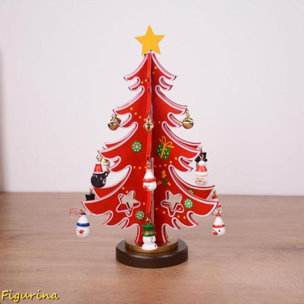 【発売日：2024年08月02日】【組み立て簡単】このクリスマスツリーの組み立てには工具は不要で、どこに置いても邪魔にならなくて、雰囲気作りにぴったりの卓上クリスマスツリーです。高品質の木製で、一定の厚みがあり、非常に丈夫です。表面の色が褪...