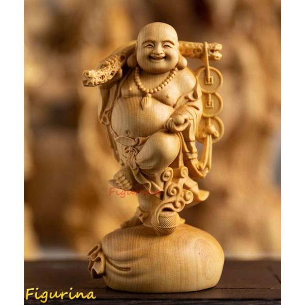 【発売日：2025年03月14日】【仏像の飾り】ご自宅やオフィスのための素晴らしい追加になります。細かい細工を採用し、この飾りは、飾る家庭、オフィスの完璧な絶妙な、シックで幸運の完全なすべての場所を作ります。布袋は家庭円満・開運の神として七...