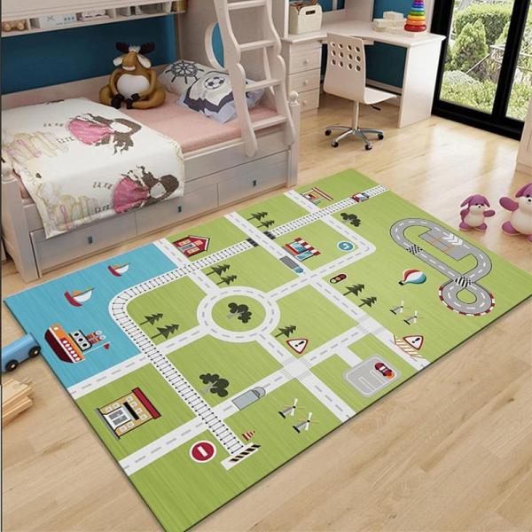 【発売日：2024年03月14日】【機能】極細繊維のマイクロファイバーを使った、ふわふわ柔らかな肌触り、通気性が高いです。カーペットが軽量で折り畳み可能、簡単に持ち運びできます。防音効果もあります。【おしゃれ】見た目がとても美しく、お子様の...