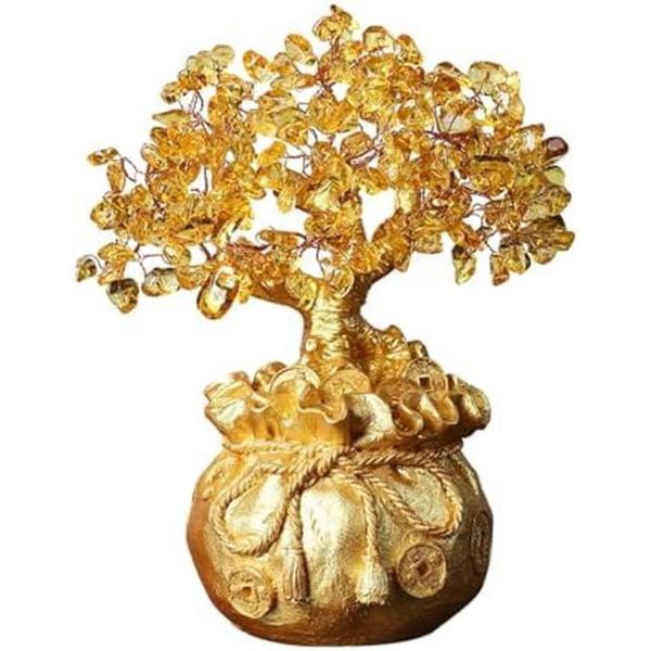【発売日：2024年04月01日】【素材】: Lucky Tree Home Decorは樹脂素材で作られており、環境に優しく、品質の信頼性が高く、耐久性に優れています。風水装飾として幸運と祝福を象徴する、本物そっくりの家の装飾。寝室からオ...