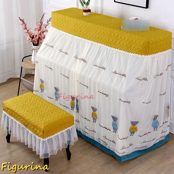 【発売日：2023年02月28日】【刺繍デザイン】繊細な刺繍がエレガントで素敵です。おしゃれな外観、厚地でしわになりにくてよい懸垂感を持つ。大切なピアノの保護をしつつ、お部屋のアクセントにもなる素敵なアイテムです。【サイズ】ピアノカバー：間...