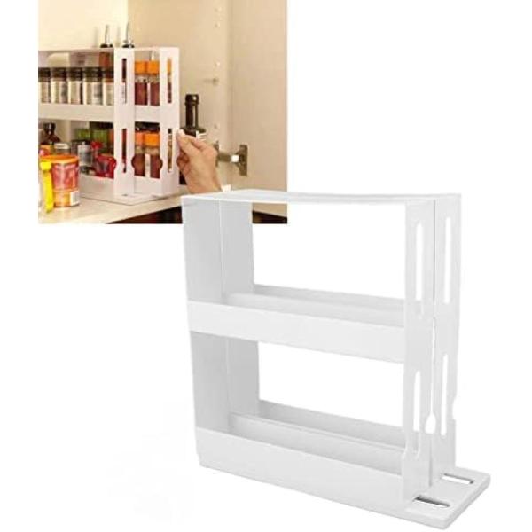 【発売日：2024年04月02日】滑り止めの足がしっかり安定！引き出し式でスパイスを取り出しやすい設計です。プレゼントにも最適！友人や家族に喜ばれる、生活を便利にする2段式スパイスラック。手軽に収納力UP！2段式スパイスラックで、キッチンス...