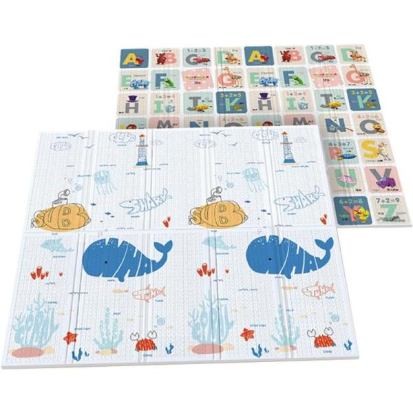 【発売日：2024年03月14日】【スッキリコンパクトに折りたためるプレイマット】広げるとダブルベッドほどのサイズになる大判プレイマット。大判なのに軽量なので、広げたり、片付けたり、持ち運びもラクラクです。クッション性が高く衝撃を吸収するた...