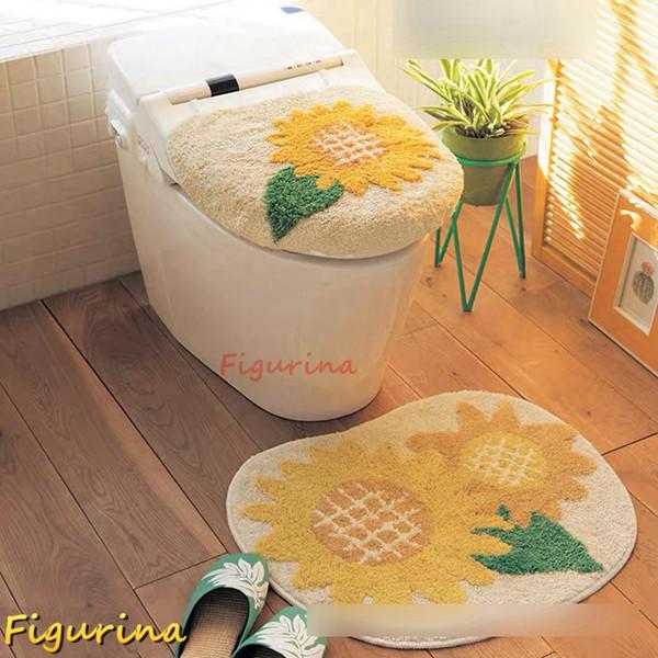 【発売日：2023年03月04日】【滑り止め加工】マットの裏には滑り止めが施されています。小さなお子様、ご家族が安心してお使いいただける。【サイズ】U型足元マット：55*60cm，便座フタマット：48*50cm，便座シート：兼用。（1-2 ...