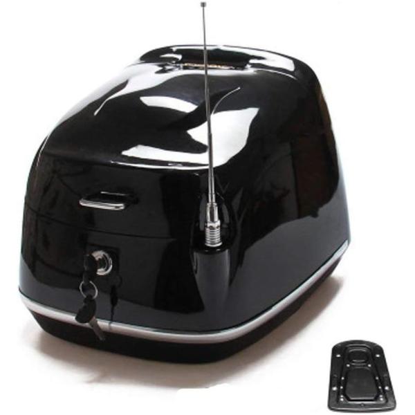 【発売日：2024年04月15日】【仕様】:リアボックス（トップケース）【サイズ】: 41cm×38cm×34cm 重量: 4kg【対応車種】：リアキャリア装着車でしたら多くの車両にご使用可能です。【利点】：防水、雨の日でも安心；鍵付き、物...