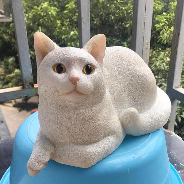 【発売日：2024年03月27日】【防水性】樹脂を使用した、いい耐久度を持っています。防水?日焼け止め、色が褪せるのを防ぎます、屋外装飾に適しています。防水材料を採用するによって小雨の日でも平気。【可愛い猫】動物の表情や動き生き生きと再現し...