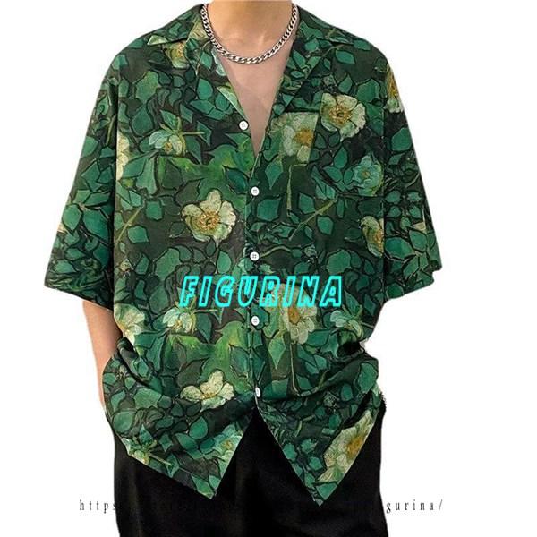 【発売日：2024年05月29日】【おしゃれ】素敵な海辺のリゾートシャツです。このシャツがあれば、この季節のあなたを惹きつける存在になること間違いなしです。【涼しい】暑い夏に涼しさを与えてくれるシャツは、カップルウェアとしてもおしゃれに着こ...