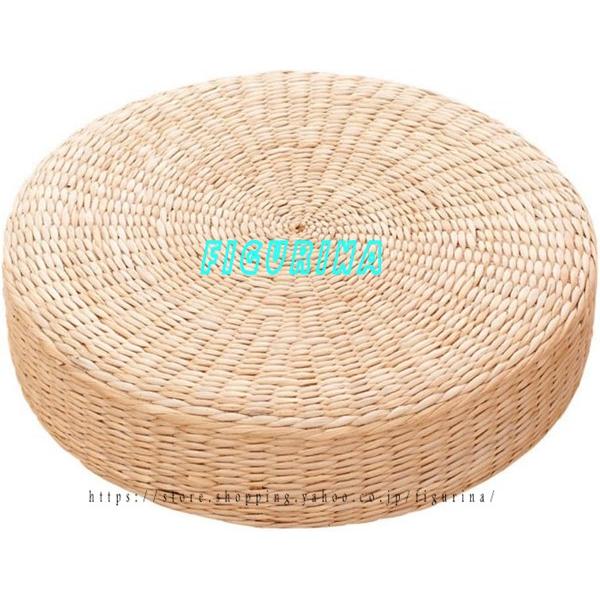 【発売日：2024年05月30日】ヨガ、瞑想、ストレッチなど幅広い用途に使えるシーグラス座布団素材：天然わら+スポンジ軽量で保管や洗濯が簡単古い世代の編み物の技術を継承して、更に精致な編物の手法、更に密で厳格な編物の技術人工の化学物質や塗料...