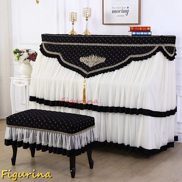 【発売日：2023年02月28日】【多機能】ピアノの装飾としても使用することができます。あなたの良い味を満たすために、古典的で美しい外観です。カーテンのようなデザインは、ピアノを弾きたいときにカバーを取り外す必要はありません。【サイズ】ピア...