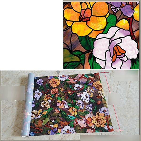 【発売日：2023年05月03日】【インテリア?DIY?目隠し、プライバシー守り】おしゃれな柄で、芸術ガラスに見えます。お部屋のインテリアとしても楽しめます。お宅やオフィスなどをより上品な印象に。且つ、天気や昼夜を問わず、外からの視線を遮り...