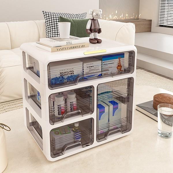 【発売日：2023年07月17日】【優れた収納力】引き出しも多くて、薬など小物の収納が便利で、取りやすい。日常のスキンケア用品や小ものをきれいに収納できるボックスです。【高実用性】薬箱は小型で、出勤、通学、旅行中に携帯するのに適しており、外...