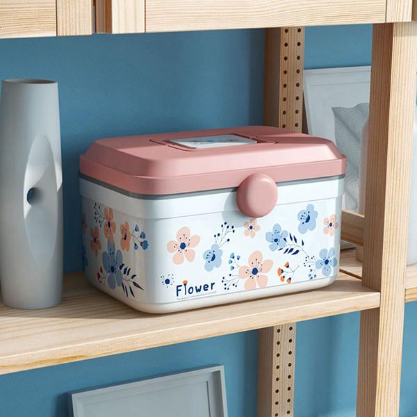 【発売日：2023年07月17日】【あって便利！家庭の日常生活をサポートしています。コンパクトサイズなので、旅行、出張なども携帯便利です。サイズ：大：28ｘ15ｘ18ｃｍ　小：21ｘ15ｘ17ｃｍ【持ち手】救急箱は大変コンパクトで持ち運びに...