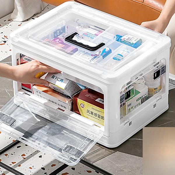 【発売日：2023年07月17日】【??高実用性】この収?ボックス用途の広い、それは一つの薬箱だけでなく、放置も化粧品、文房具、手作り用品など、あるいは裁?の箱として使う。【??サイズ】大(30x29x24cm)　特大(40x28.5x24...
