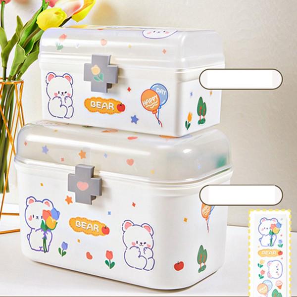 【発売日：2023年07月17日】【高級感】高級感溢れる、上品な大人デザインが好きなお友達にプレゼントとしても喜ばれると思います。サイズ：大：26ｘ15ｘ18ｃｍ　小：21ｘ12ｘ12ｃｍ【持ち手】救急箱は大変コンパクトで持ち運びに適してい...