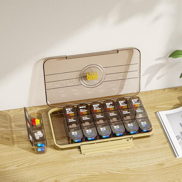 【発売日：2023年07月17日】【コンパクト】小さな薬箱はスタイリッシュで実用的なデザインで、バッグやポケットに簡単に入れることができます。薬を持ち歩きたい人や、いつも薬を飲み忘れている人にとって、とても便利で有用です。【緊急ボックスの必...