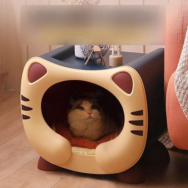 【発売日：2023年08月28日】【安心感溢れなデザイン】入り口のドアは、猫や犬が簡単にアクセスできる適切なサイズです。このデザインは、外風を効果的に遮断し、寒さに抵抗し、暖かく保つこともできます。【適用対象】全種類の猫、トイプードルやチワ...