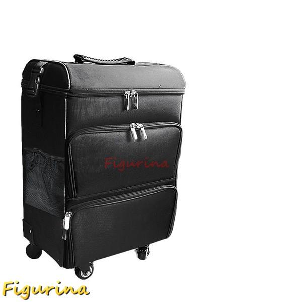 【発売日：2025年01月17日】【大容量設計】化粧台車はお気に入りの化粧品を便利に収納できます、よく作られて、2つの引き出しは整髪料、化粧品、マニキュア道具を収納するために使用することができます、防水収納袋が装備され、柔軟に使用でき、取り...