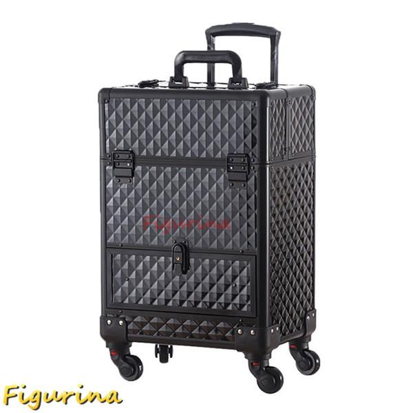 【発売日：2025年01月17日】【鍵付き&amp;ロック可能なデザイン】鍵付きのロック可能なデザインは、旅行中に大切な化粧品を保護し、いつでもどこでもセキュリティを提供し、外出中のメイクアップアーティスト、美容師、美容師に最適です。【機能...