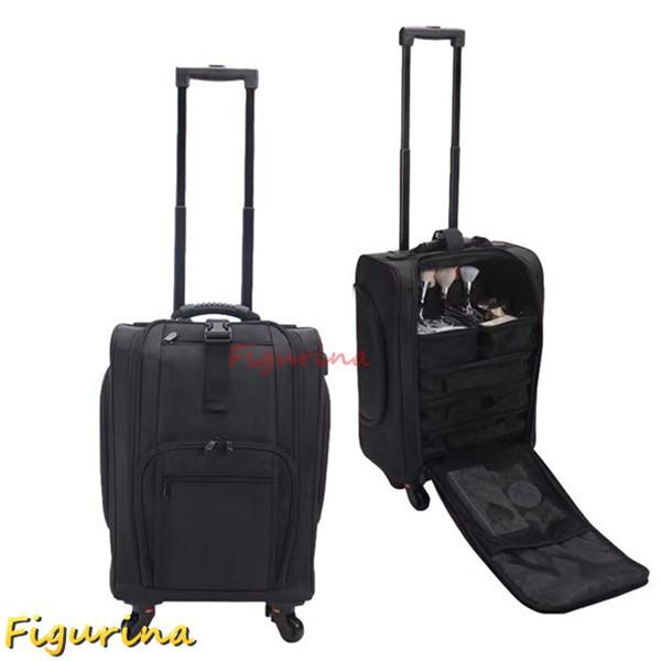 【発売日：2025年01月17日】【取り外し可能なキャスター】4つのキャスターが付いたバニティケースは軽量で移動が簡単、キャスターは360°回転でき、柔軟で静か、制御可能なブレーキが装備され、駐車が簡単、取り外し可能で交換可能、ケースの寿命...