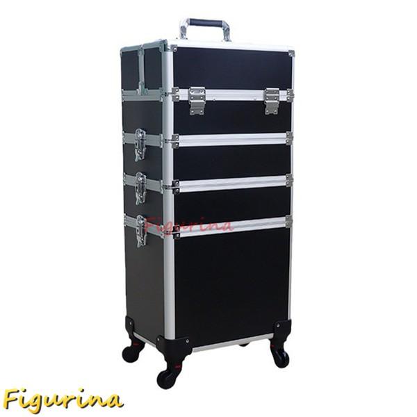 【発売日：2025年01月17日】【取り外し可能なキャスター】4つのキャスターが付いたバニティケースは軽量で移動が簡単、キャスターは360°回転でき、柔軟で静か、制御可能なブレーキが装備され、駐車が簡単、取り外し可能で交換可能、ケースの寿命...