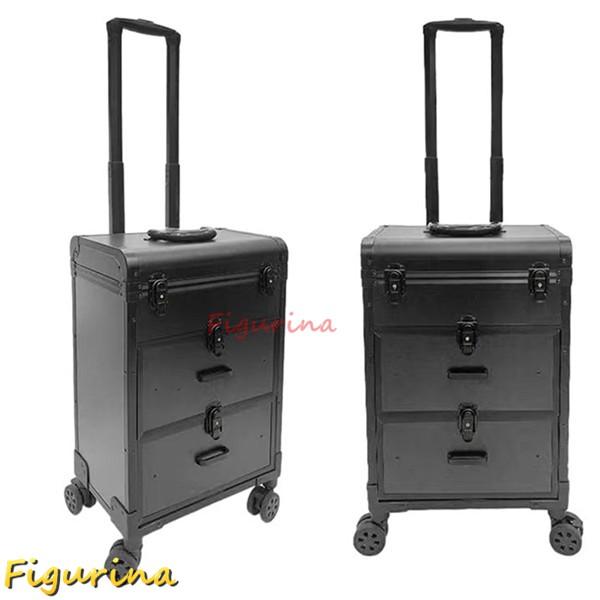 【発売日：2025年01月17日】【キャスター】4つの360°回転キャスターが付き、移動メイクケースは簡単かつ静かに移動することができ、スムーズに走行し、障害物がなく、ブレーキシステム付き、駐車が簡単で、日常生活の使用に適しています。【丈夫...