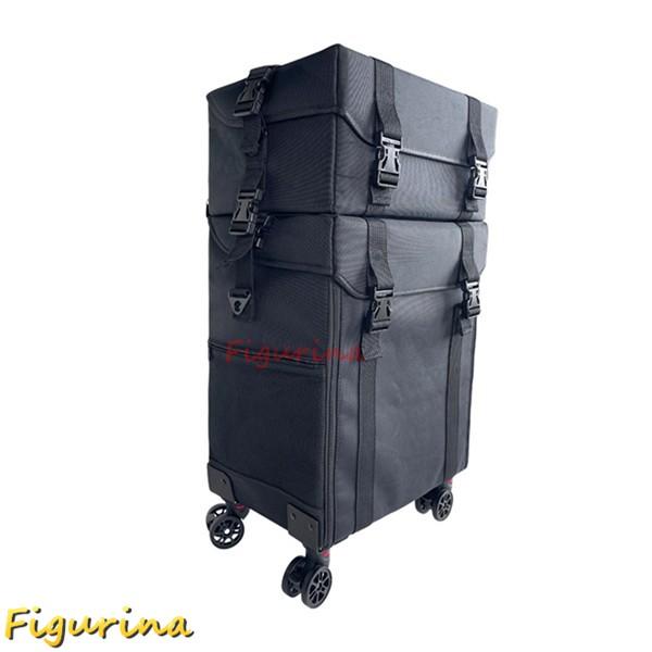 【発売日：2025年01月17日】【2in1設計】上下2段メイクボックスを組み合わせて１つのメイクキャリーケースとして使用可能。上部のメイクボックスの取り外して単独使用可能。【保管が簡単】複数の小物用スロットがあり、化粧品や道具を整理整頓で...