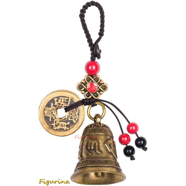 【発売日：2024年05月21日】風水アイテムとして：魔除け、厄除け、開運祈願の風水アイテムとして活用でき、ポジティブなエネルギーを取り入れることができます。サイズ：直経29mm、高34mm、紐含む長さ85mm,2つのスタイル：六字真言銅鈴...