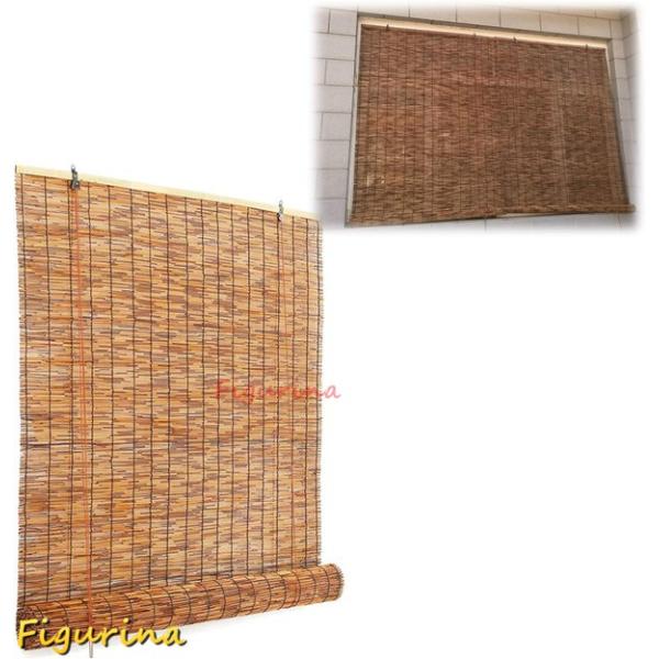 【発売日：2024年06月13日】?【簡単取り付け】：竹製遮光カーテンには昇降装置が付いており、簡単に取り付けが可能です。また、湿った布で拭くことで清潔に保つことができ、長期間美しい状態を保ちます。?【自然素材】：天然野生アシを使用した手編...