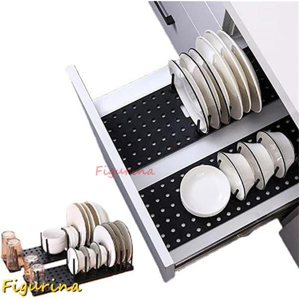 【発売日：2024年07月03日】【サッと取り出せる】お皿やボウルを立てて収納すると、使いたい食器がサッと取れる。【多目的活用】穴付きなので、引き出し内の収納はもちろん、キッチン周りに設置すると、水切りラックとしても活用できます。【空間を有...