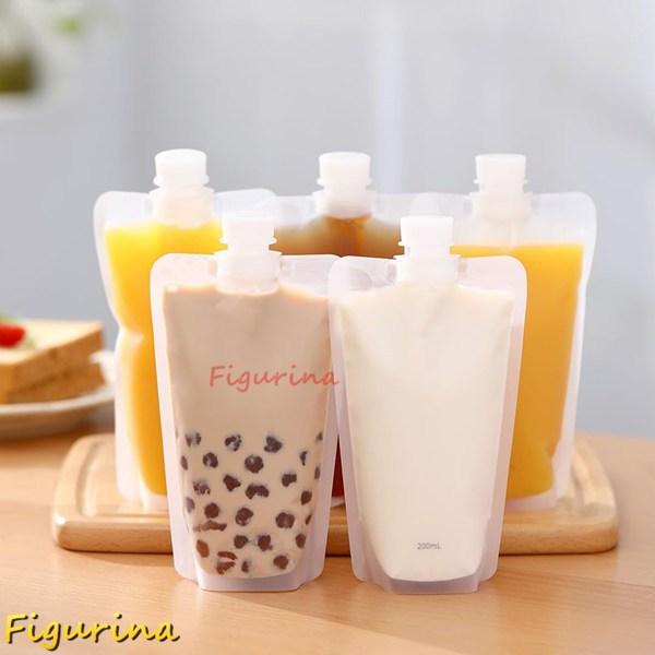 【発売日：2024年07月03日】立つことのできる底部デザインで充填や持ち運びが楽々。大口径の16cmで粒状の液体も収納可能。漏れない密封デザイン。高品質材料を使用した、たっぷり200ml入る50個セットのPET/PT食品グレードのスーツ。...