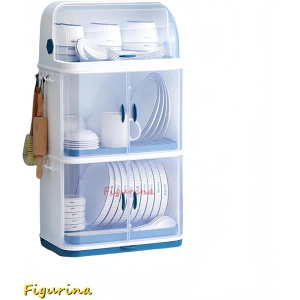 【発売日：2024年07月03日】おしゃれなキッチンに欠かせないアイテム！プラスチック製のディッシュラックは、お部屋をスッキリさせます！キッチンのスペースを有効活用！お皿、カップ、ナイフ、調理器具が一度に収納できる多機能ディッシュラック！透...