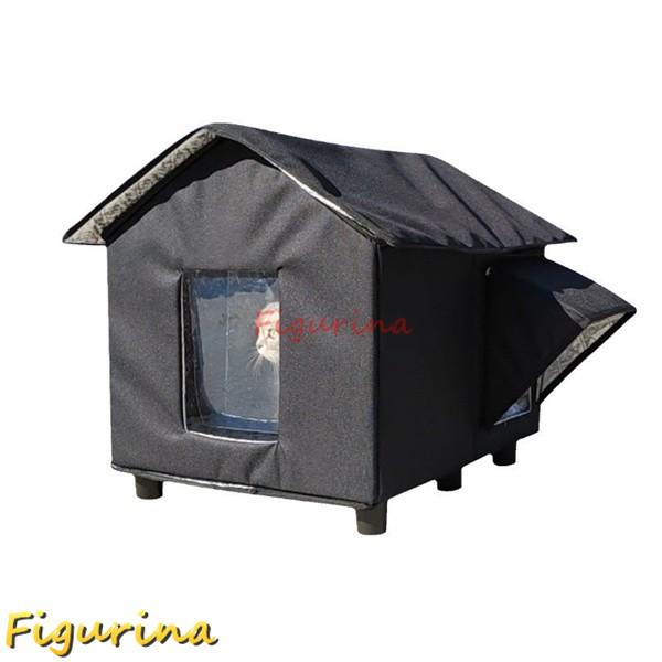 【発売日：2025年04月01日】【簡単に掃除ができる】野外猫ハウスは、清潔で衛生的な環境を保つために簡単に掃除ができます。また、掃除が簡単なため、日常的なメンテナンスが手間取ることなく、ペットの健康を保つことができます【傾斜した屋根/PV...