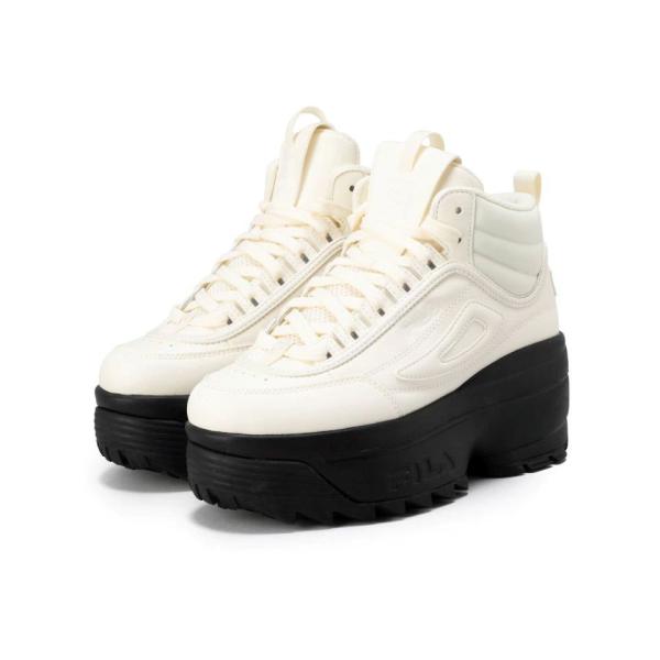 【商品名】DISRUPTOR II WEDGE MID【品番】　　WSS25025119【カラー】　 GARDENIA /BLACK【サイズ】　 22.0cm〜28.0cm【ソール高】 約7cm「DISRUPTOR II WEDGE」ミッド...