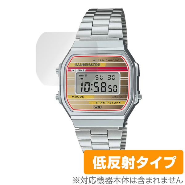 ポイント利用カシオ「CASIO Collection STANDARD A168WE」に対応した映り込みを抑える液晶保護シート！低反射タイプ OverLay Plus(オーバーレイ プラス)！液晶画面の汚れやキズ付き、ホコリからしっかり保護...