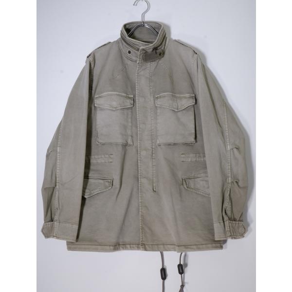 【ブランド】UPPER HIGHTS/アッパーハイツ【アイテム】ARMY THE SIXTY FIVE M-65ミリタリージャケット【サイズ】サイズ[1] 肩幅約42cm/身幅約50cm/着丈約70.5cm/袖丈約60cm【カラー】ウォッシ...
