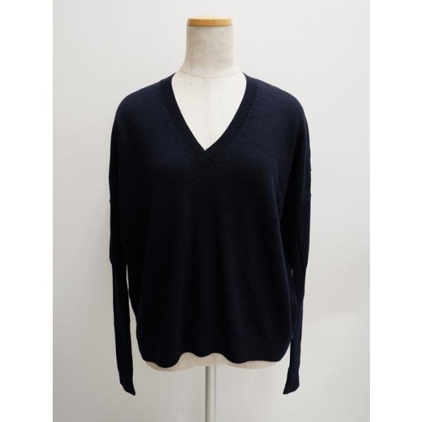 【ブランド】Acne Studiosアクネストゥディオズ【アイテム】AP STUDIO（アパルトモンL'Appartement）購入リブ袖Vネックワイドニット【サイズ】サイズ[S] 肩幅約63cm/身幅約57cm/着丈約53cm/袖丈約46...