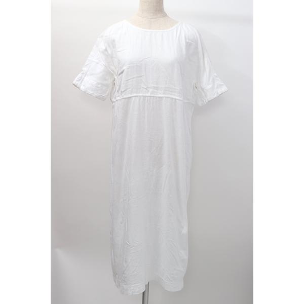 【ブランド】45R(45rpm 45アールピーエム) 【アイテム】コットンカットソーワンピース【サイズ】サイズ[0] 身幅約47cm/着丈約96cm/裄丈約42cm【カラー】白【素材】コットン100％【状態】B:やや傷や汚れあり<br...