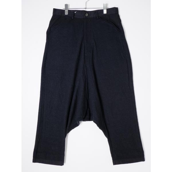 【ブランド】Yohji Yamamotoヨウジヤマモト【アイテム】REGULATION ウエスト切替 ウール縮絨ニットサルエルパンツ【サイズ】サイズ[3] ウエスト約80cm/ヒップ約112cm/股上約64cm/股下約41cm/すそ幅約18...