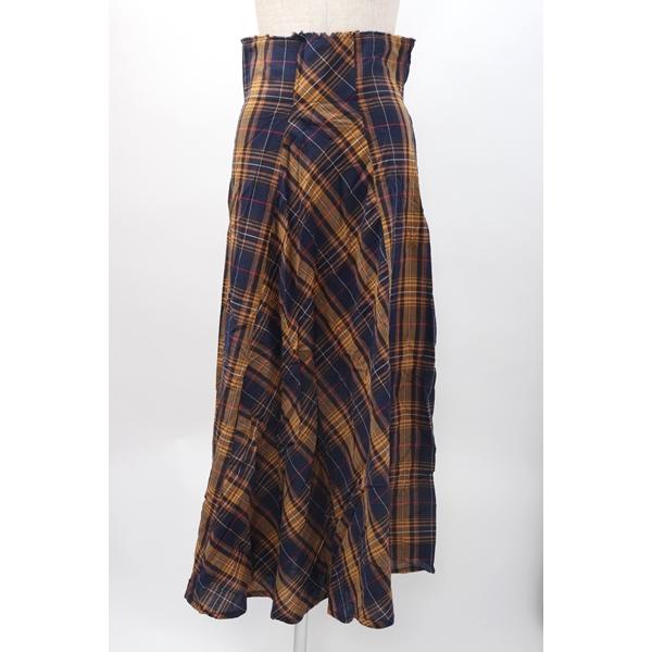 【ブランド】ジャクソンマティスJACKSON MATISSE【アイテム】2019SSハイウエストチェックスカート新品【サイズ】サイズ[M] ウエスト約70cm/ヒップ約110cm/総丈約92cm【カラー】紺黄【素材】コットン94％/麻6％【...