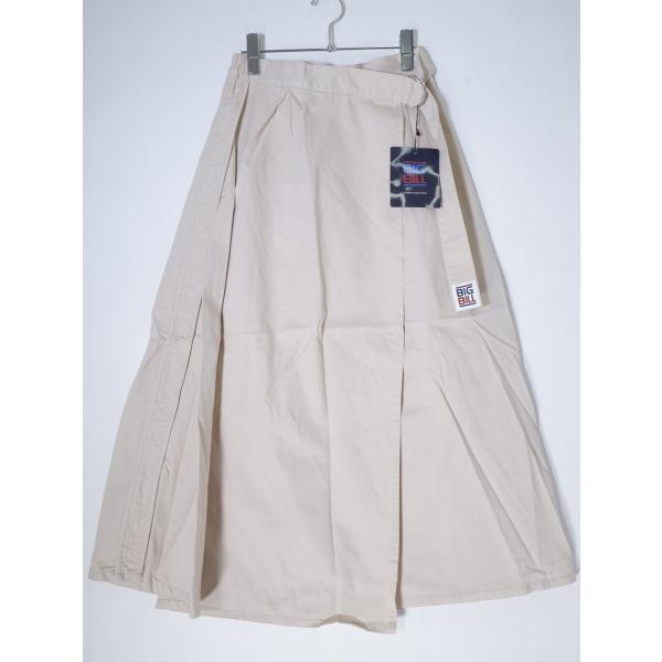 【ブランド】BIGBILLビッグビル【アイテム】Lap Skirt ラップスカート新品【サイズ】サイズ[M] ウエスト約64cm、着丈約86cm、裾幅約105cm【カラー】ベージュ【素材】 綿 100%【状態】N:新品<br>（...