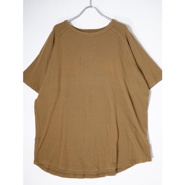 【ブランド】PHIGVEL MAKERS &amp; Co.フィグベル【アイテム】MESH SS TOPメッシュ半袖トップス カットソー【サイズ】サイズ[3(40)] 身幅約58cm/着丈約67cm/裄丈約46cm【カラー】OLIVE【素材...