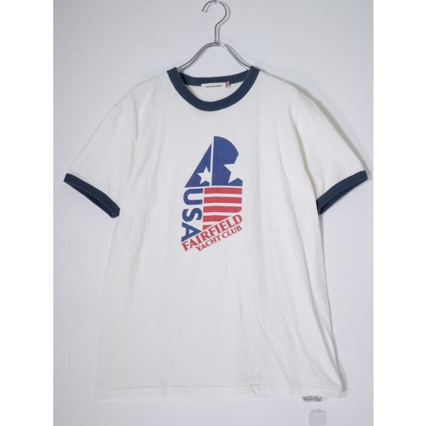 【ブランド】GOOD ROCK SPEEDグッドロックスピード【アイテム】AP STUDIO(アパルトモンL'Appartement)購入2022SS USA リンガーＴシャツ【サイズ】サイズ[フリー] 肩幅約44cm/身幅約47cm/着丈...