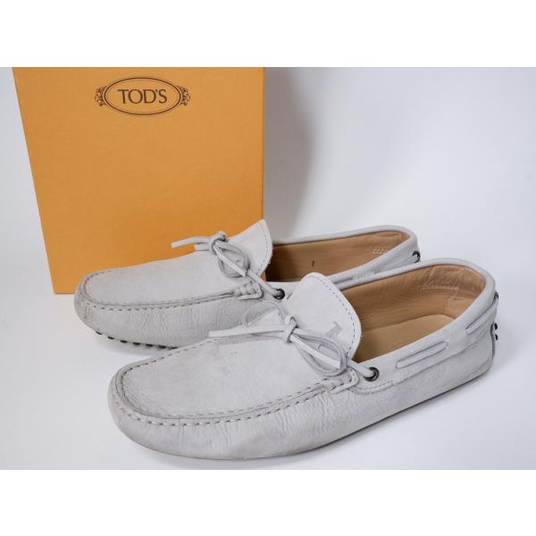 【ブランド】TOD'Sトッズ【アイテム】NEW LACCETTO OCCH.NEW GOMMINI122ドライビングシューズ【サイズ】サイズ[7] アウトソール長さ約28cm（つま先〜踵まで）/ソール幅約9cm（最長部）【カラー】グレー系【...