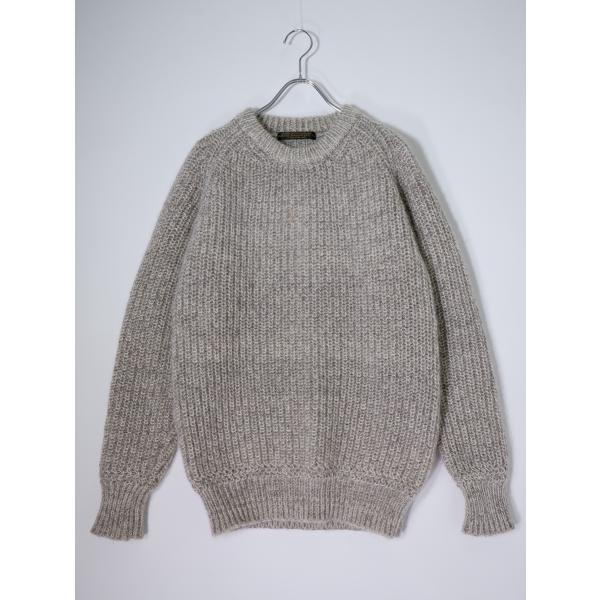 【ブランド】PHIGVEL MAKERS &amp; Co.フィグベル【アイテム】FISHERMAN'S SWEATER/OUTMEALフィッシャーマンズ セーター 厚手ニット【サイズ】サイズ[1] 身幅約49cm/着丈約65cm/裄丈約8...