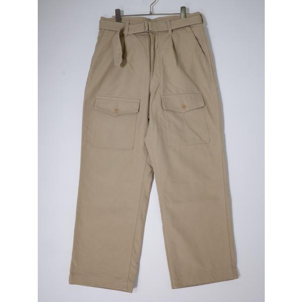 【ブランド】PHIGVEL MAKERS &amp; Co.フィグベル【アイテム】DOUBLE CLOTH BELTED TROUSERSダブルクロス ベルテッド トラウザーズ パンツ【サイズ】サイズ[2] ウエスト約78cm/ヒップ約10...