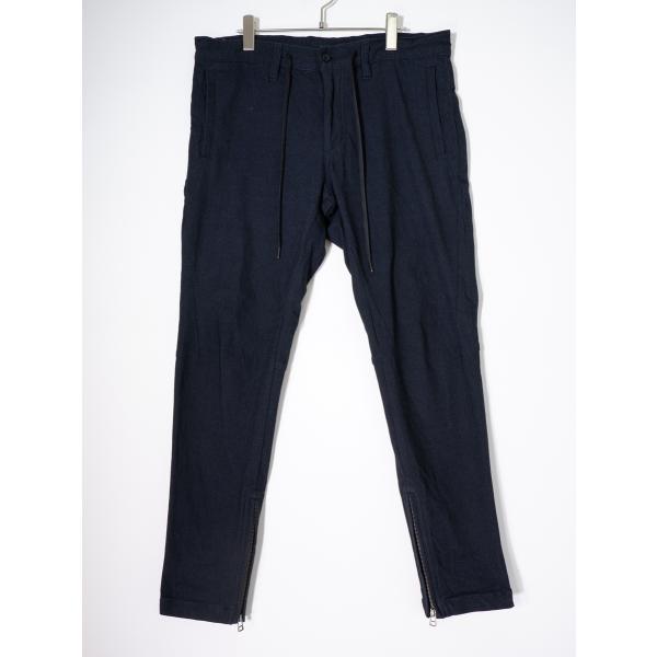 【ブランド】5351 POUR LES HOMMES5351プールオム【アイテム】2023AW 裏起毛 スキニージョグジャージーパンツ【サイズ】サイズ[50] ウエスト約88cm/ヒップ約102cm/股上約28cm/股下約76cm/わたり幅...