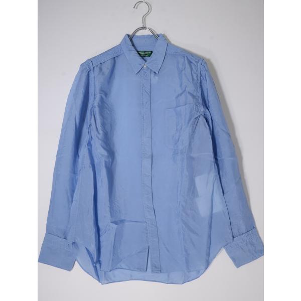 【ブランド】COMME des GARONS HOMME PLUS EVER GREENコムデギャルソン オム プリュス エバーグリーン【アイテム】製品洗い加工キュプラ アウトシーム長袖シャツ【サイズ】サイズ[M] 肩幅約42cm/身幅約5...